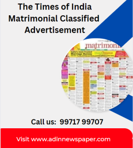 Find the Perfect Match with The Times of India Matrimonial Advertisement